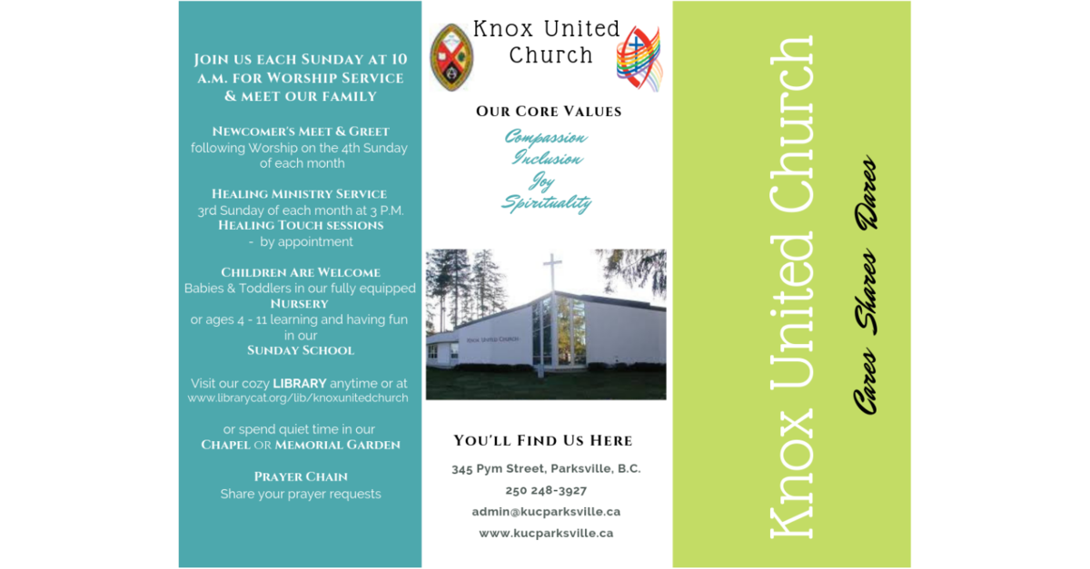 Visitor's Brochure | Knox United Church